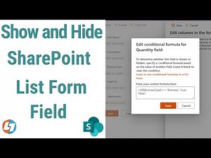 How to Show and Hide SharePoint List Form Fields | Conditional Formula in SharePoint List Form