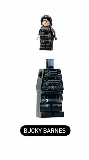 How To Make A LEGO WINTER SOLDIER Minifigure From Captain America: The Winter Soldier! #shorts