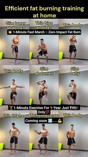 💥 1-Minute Fast March – Zero Impact Fat Burn