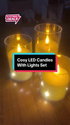 I love how atmospheric this set of LED candles with lights is. The remote control has so many functions and honestly I was not expecting all this for the price #blackfridaydeals #ledcandles #gifts #christmaspresentideas #blackfriday