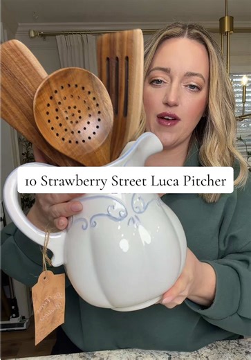 10 Strawberry Street Luca Pitcher 💁‍♀️🏡🪴✨ @QVC, Inc #homedecorideas #homedecor #cozyhome #tiktokshopcreatorpicks #kitchendecor