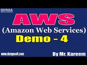 AWS (Amazon Web Services) tutorials || Demo - 4 || by Mr. Kareem On 03-07-2021 @9AM IST