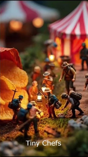 Mini Chefs Making Chips in a Tiny Kitchen!