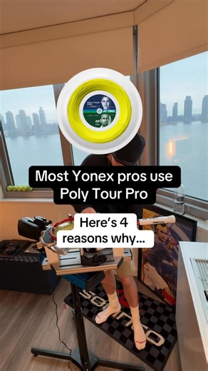 Wound Tight | Tennis on Instagram: "Is Poly Tour Pro the GOAT pro string right now? #tennis #tennislife #tennisplayer #yonex"