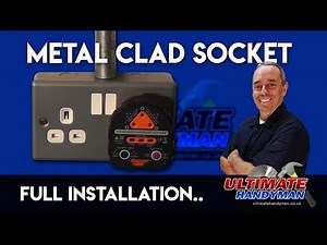 How to install a metal clad socket | Garage socket