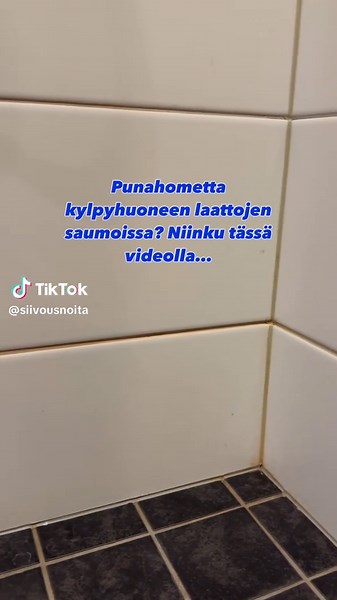 Punahometta kylpyhuoneen saumoissa? Testaa tätä!
