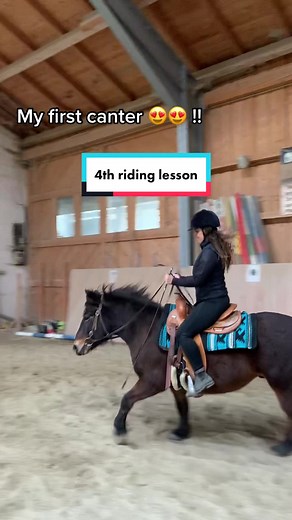 First Canter Experience at 4th Riding Lesson - Feedback Welcome!