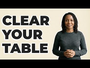 What Are Tips For Keeping Tables Clear?