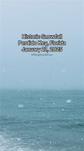 Historic Snowfall in Perdido Key, Florida