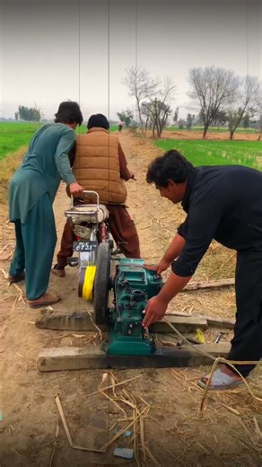 big diesel engine start with old japani bike 🔥 | Indian Farmer