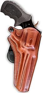 Premium Leather Paddle Holster Open Top Fits, EAA Windicator 357 Magnum 6-Shot 6'', Right Hand Draw, Brown Color #1522#