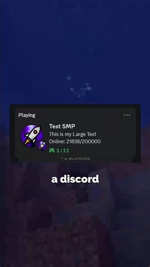HOW TO GET A DISCORD STATUS FOR YOUR MINECRAFT SERVER #minecraft