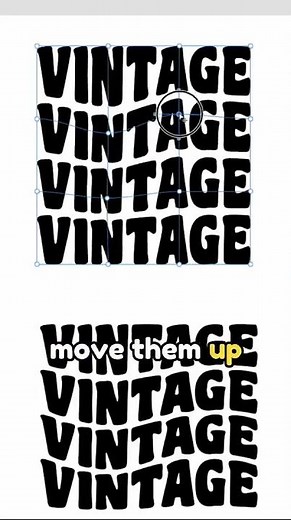 How to make Vintage Wave Text in Affinity Designer 2