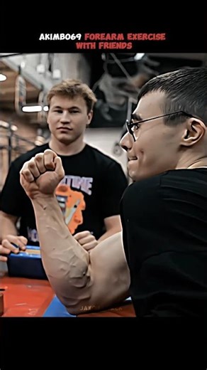 😱AKIMBO69 FOREAM EXERCISE WITH FRIEND#armwrestling#sports