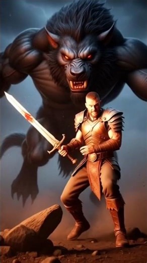 Man vs Monster | Epic Werewolf Battle Cinematic | Ultra Realistic Fantasy Fight #manvsmonster #monte