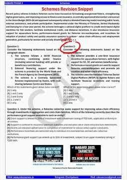 Pradhan Mantri Matsya Kisan Samridhi Sah-Yojana (PM-MKSSY) is a high-priority NABARD Grade A scheme