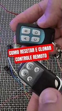 How to reset and clone a universal 433MHz remote control for garage doors and alarms #remotecontrol