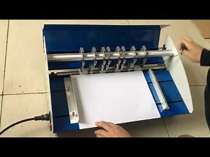 How to use the Electric Creasing Machine 2