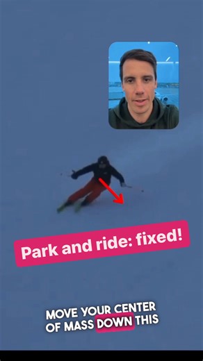 Elite Online Ski Coaches, In Your Pocket. on Instagram: "Usually people see “park and ride” as an outside ski issue, but quite often it’s an edging issue. If you want unlimited 1:1 coaching like this, comment “Performance” below"