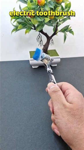 electric toothbrush with DC motor | #dcmotor #dcman #teach #experiment #techexperiments