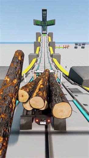 Semi Truck vs Vertical Ramp: Will It Survive? 🚛