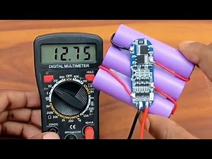 DIY 12V Lithium-ion Battery Pack | 3S 10A BMS Connection with 3.7V Cells | EI2503