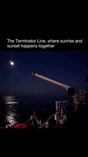 The terminator line is the moving boundary on Earth that separates day from night #science #earth