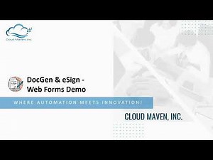DocGen & eSign – Web Flow | Feature of DocGen & eSign