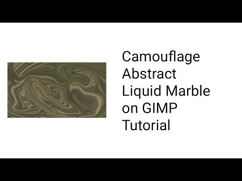 Camouflage Abstract Liquid Marble on #gimp Tutorial