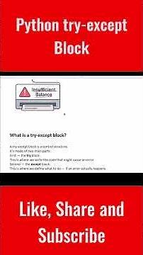 Python try except Block