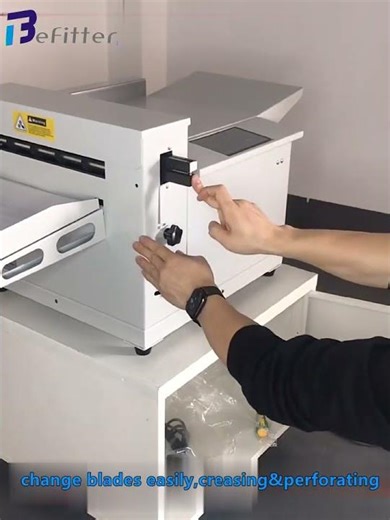 CP-350A Automatic Desktop Touch Screen Operation Digital Paper Creasing and Perforating Machine