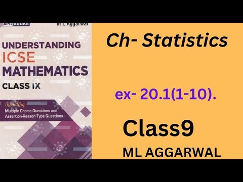 Statistics. class 9.ex-20.1(1-10).ml aggarwal.