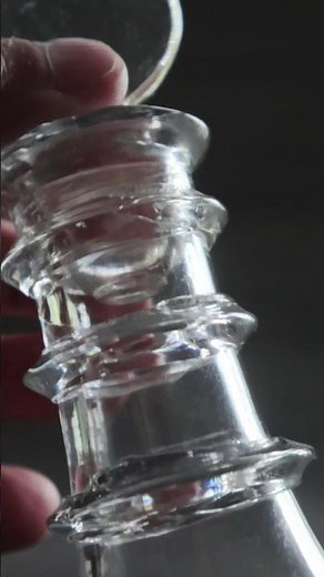 Antique Glass Decanter - Late 18th Century Irish Dip-Moulded Decanter