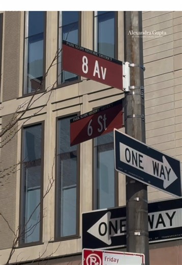 Have you ever noticed a brown street sign in NYC? 🤎 (You can spot tons throughout Brooklyn!) They mark historic districts and landmarked areas. If you’re interested in real estate on these streets, expect long-term value and high demand, but tighter regulations on renovations. #alexandragupta #alexandragupta #corcoran brown street signs new york city meaning, green street signs nyc meaning, nyc street sign colors explained, difference between brown and green street signs in New York