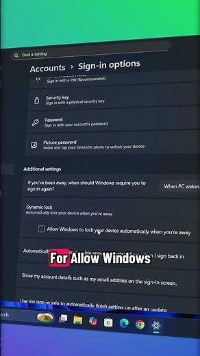 Windows 11 Power Tweaks You Don't Know Part 24 Dynamic Lock