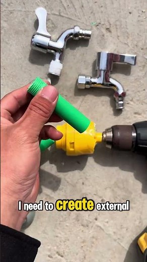 DIY Faucet Extension: PPR Pipe Threading Made Easy! #plumbing #plumber