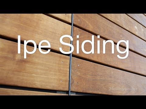 Ipe Wood Siding - Open Joint Rain Screen w Delta Fassade S