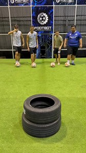 Tire Shot Mystery: 4 Players & a Pitching Machine—Who Scored the Perfect Hit? ⚽🎯🛞 | Carla Humphrey