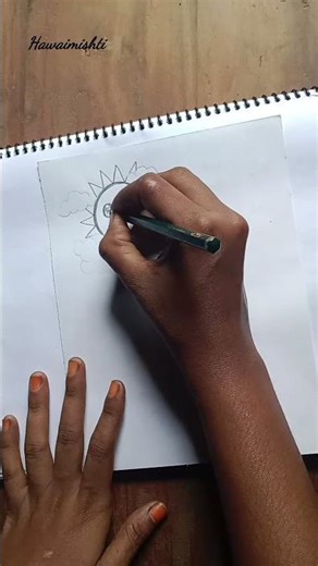 Cute Sun & Clouds Drawing Tutorial | Easy Step-by-Step Sketch for Beginners | Pencil Drawing