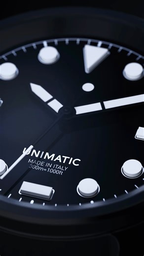 UNIMATIC on Instagram: "We are proud to introduce UNILIGHT, an all new Modello Cinque featuring our freshly-made, three-dimensional luminous system. . At the core of this release are hand-applied three-dimensional markers infused with luminous pigment, rising above the dial surface. Unlike traditional printed or flat-applied lume, UNILIGHT introduces a sculptural presence that enhances depth and dimensionality in daylight, while delivering a vivid, uniform glow in low-light conditions. The marke