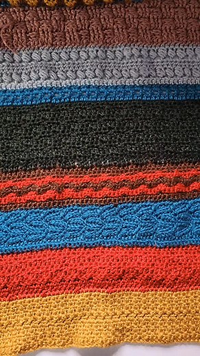 Oh, and I have loved this crochet along. ♥️ All that's left to do is block these pieces and wait for Kit 12 next month. Have you kept up with the Jimmy Beans Wool Blanket Kit Club? They're gearing up for 2026 now! 🔥🔥🔥 See how things are wrapping up for my fellow SAL-ers, @gotham.knits @lo_rain_knitwear @coco.crochet.lee @jimmybeanswool #jimmybeanswool #crochet #knitting #roadtripblanket #sal #blanketkitclub | Moogly