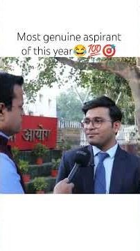 most genuine aspirant in interview #trending #interview #motivation #upsc #ias #shorts