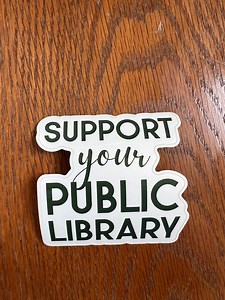 Support Your Public Library Sticker - Etsy