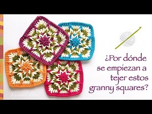 Crochet inverted granny square - Diagrams included ;)