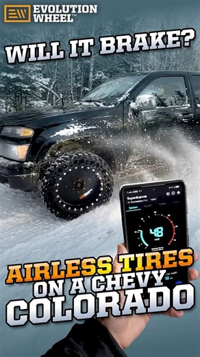 Will It Brake? Airless Tires On Chevy Colorado