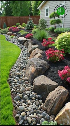BEAUTIFUL! Stone Garden Edging Ideas | Simple Garden Trick Will Make Garden Look Instantly Expensive