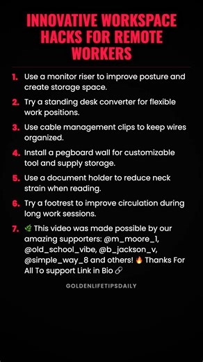 Innovative Workspace Hacks for Remote Workers #ad (Verify Info)