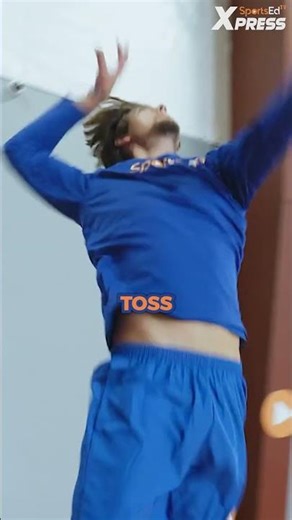 Hybrid serve is the new weapon in volleyball game #shorts