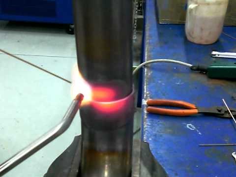 Copper copper tube brazing with Oweld oxy-hydrogen gas generator (OD 75mm)
