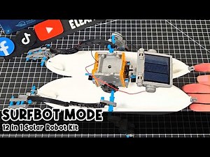 SURFBOT - 12 in 1 Solar Robot Assembly Part 13 - STEM Educational for KIDS